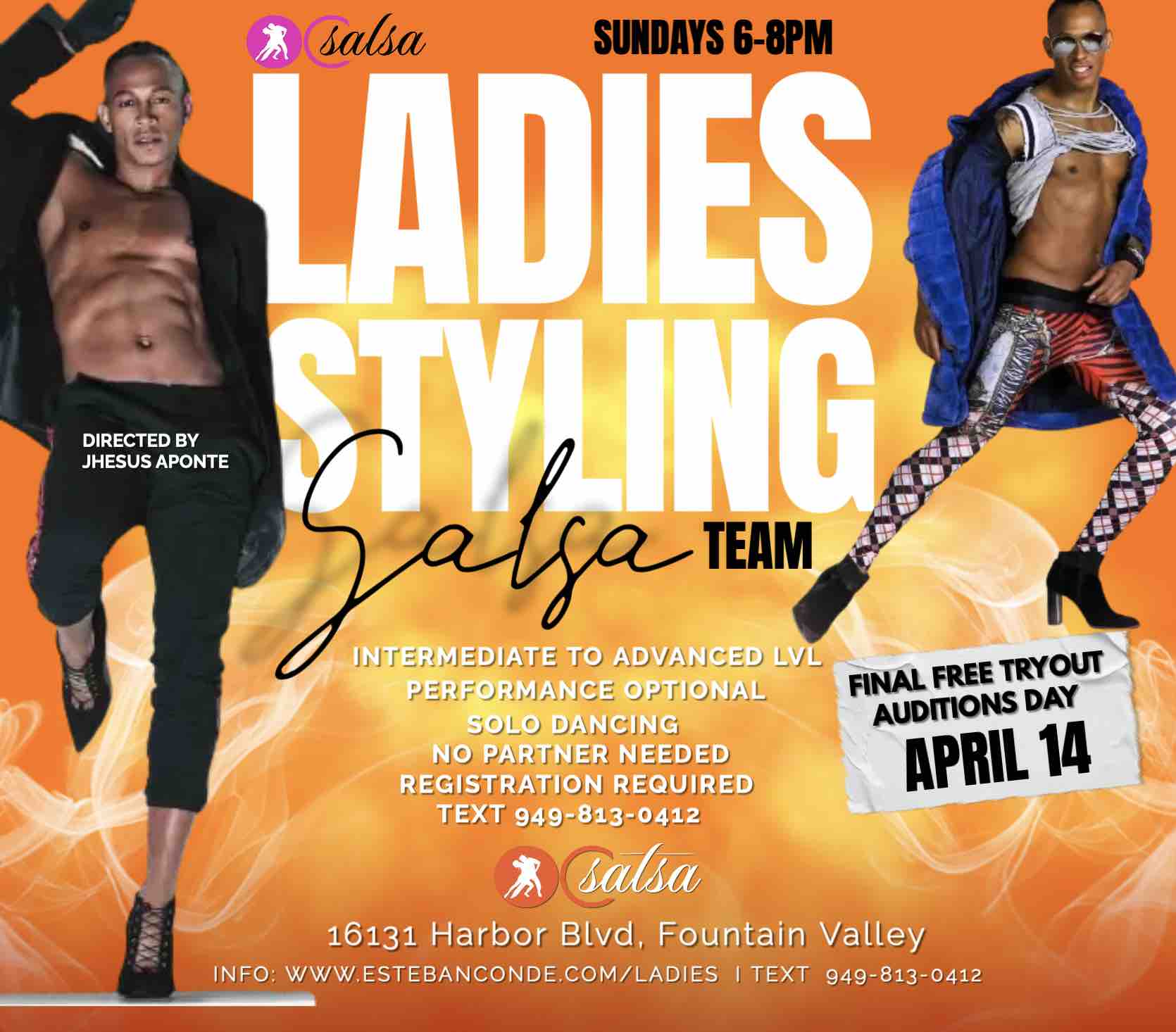 NEW OC Salsa Ladies Team FINAL TRYOUT DAY April 14
